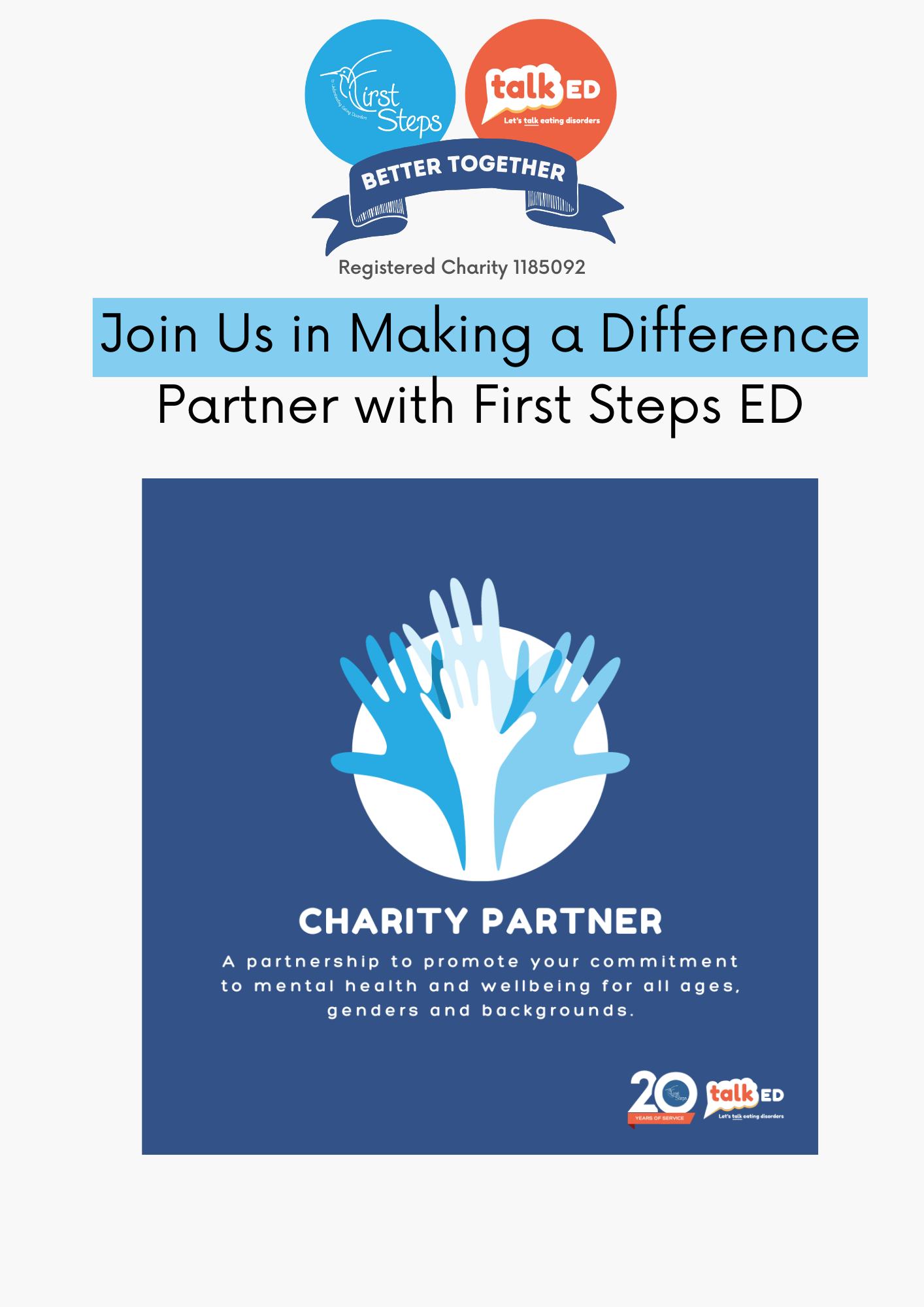 Corporate Partnerships | Partner with First Steps ED